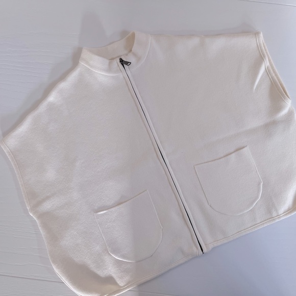 Zara | Jackets & Coats | Zara Cream Cape | Poshmark